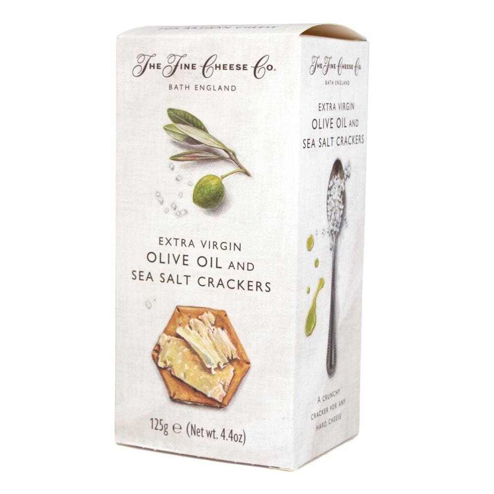 The Fine Cheese Co. Extra Virgin Olive Oil and Sea Salt Crackers 125g ...
